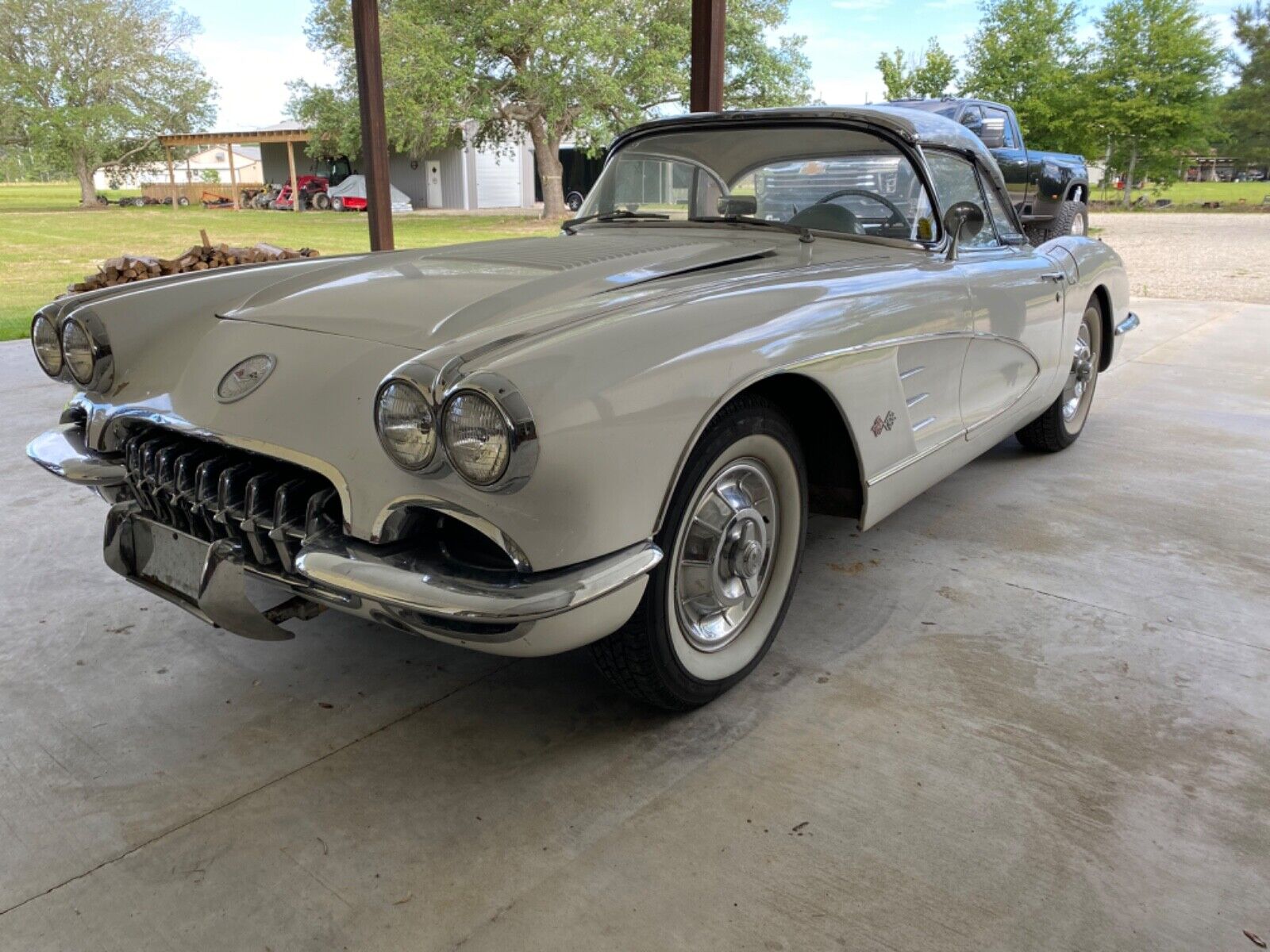 Classic White 1958 Chevrolet Corvette Convertible – AnythingEverything